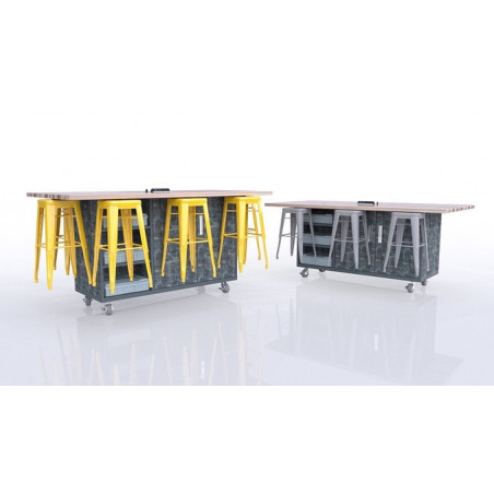 CEF ED8-36 All Inclusive Ed8 Table 36 inch Height with Eight Magnetic ...