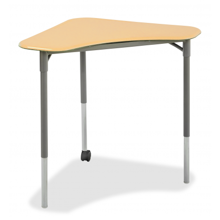 Alumni BOOMERANG Student Desk with Metallic Base with Maple Hard ...