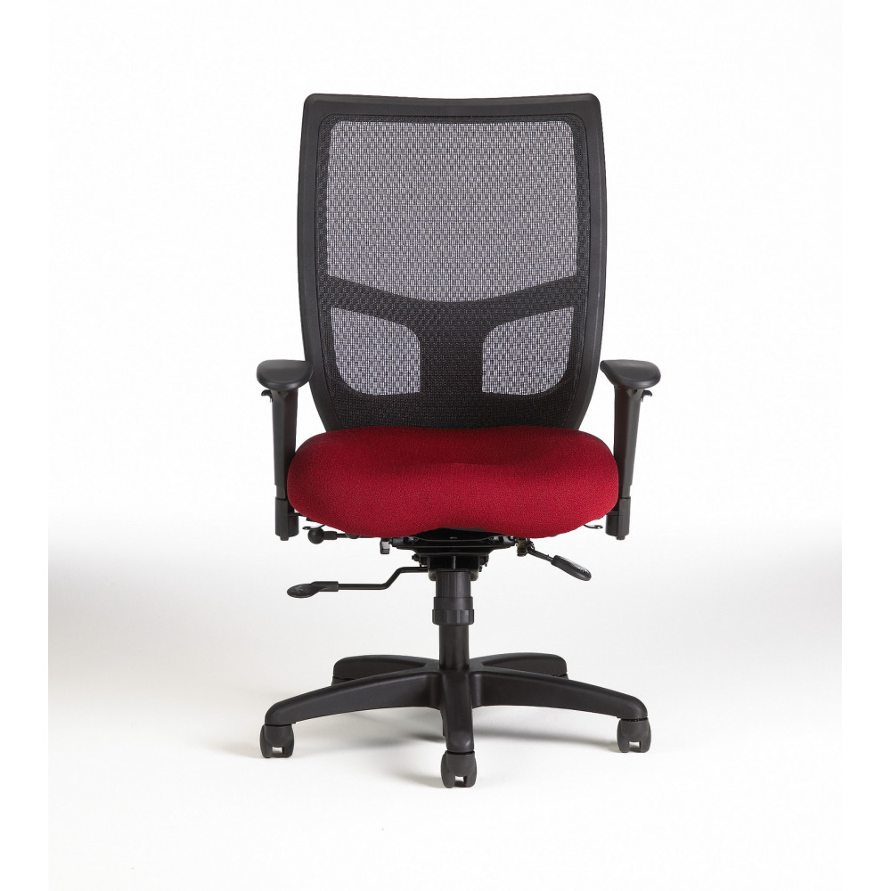 Quick Ship: Impress Ultra Task Chair - High Back - ADJ T-Arm - Soft Knit