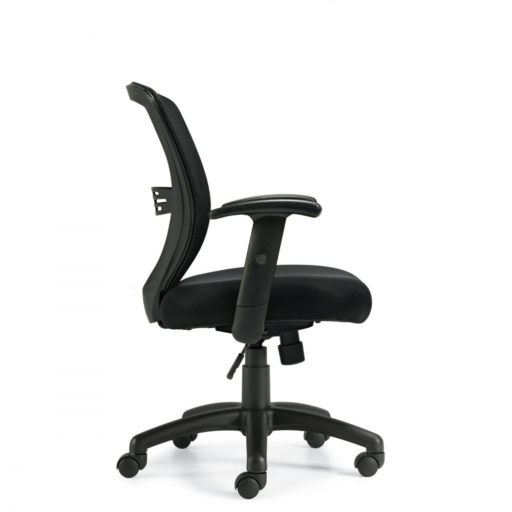 Black mesh back with breathable Black mesh fabric seat